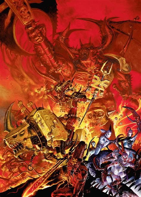战锤 40k同人圈混沌恶魔恐虐恶魔可点击混沌Wh 40000阿德里安史密斯艺术家恶魔王子