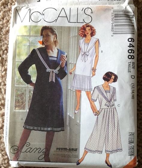 Mccalls 6468 Sailor Collar Dress Pattern By Luckycaroldesigns