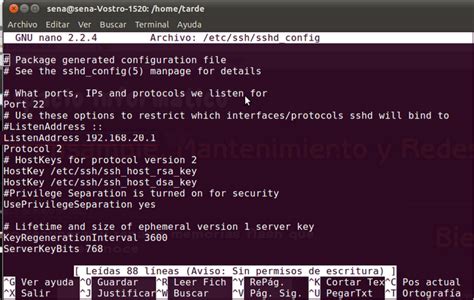 Explorador De Redes Configuracion Instalacion SSH Ubuntu