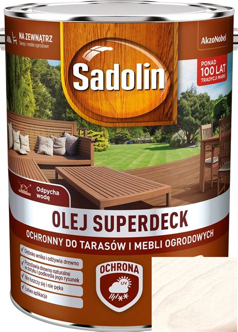 SADOLIN OLEJ SUPERDECK DO TARASÓW BIELONY L Budino pl Dla domu i nie tylko