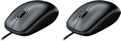 Logitech B100 Corded Mouse Wired Usb Mouse For Computers