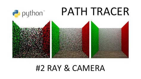 Python Path Tracer Part 2 Ray And Camera Youtube