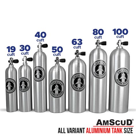 Amscud Tabung Selamscuba Tankscuba Cylinder Alluminium 40 Cuft 57