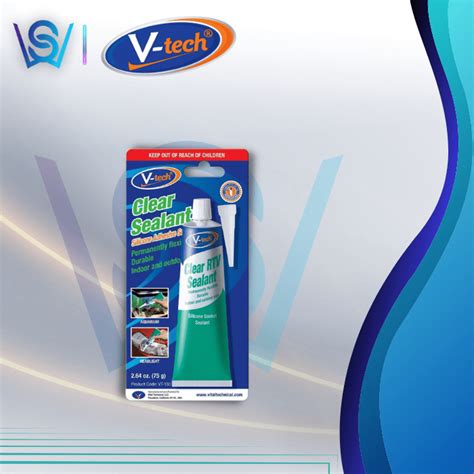 V Tech Clear Rtv Sealant Silicone Gasket Sealant 75g Vt 130v Tech