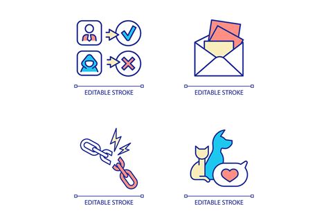 Online Workplace RGB Color Icon Set Graphic By Bsd Studio Creative Fabrica