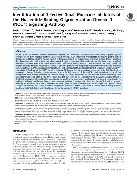 Pdf Identification Of Selective Small Molecule Inhibitors Of The