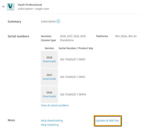 how can i download the autodesk vault 2017 updates