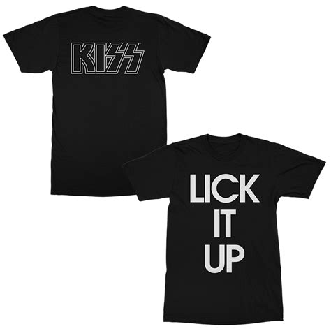 Lick It Up Black T Shirt Kiss Official Store