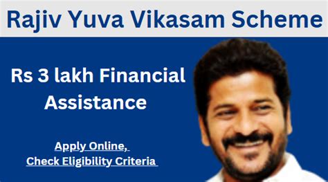 Telangana Rajiv Yuva Vikasam Scheme 2025 Apply Online Check Eligibility And Last Date