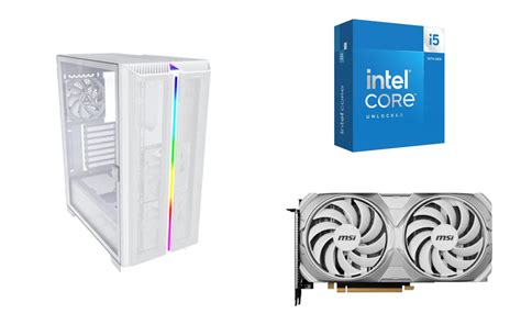 Excellent White Build With Core I5 14600kf Geforce Rtx 4070 Ddr5 7000 Mhz 32gb Lga1700 Modular