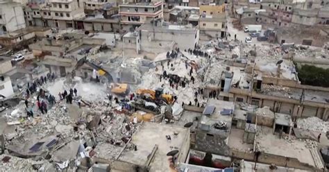 Terremoto in Siria la città di Atareb ridotta in macerie le immagini dall alto Il Fatto