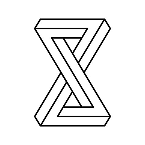 Object Impossible Geometric Shape Line Icon Vector Illustration 19003550 Vector Art At Vecteezy
