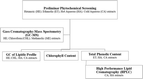 Flowchart Of Methodologies Used In Chemical Characterzation Of