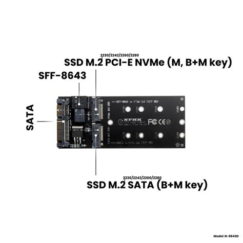 Адаптер-переходник (плата расширения) для SSD M.2 SATA (B+M key) в ...
