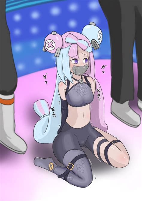 Rule 34 1girls Arms Behind Back Belt Bondage Blue Hair Bondage Idun