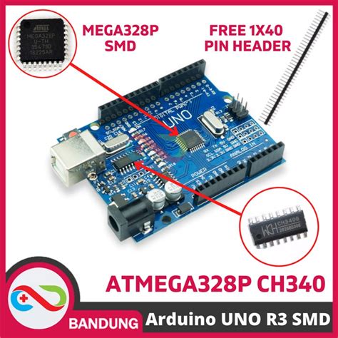 Jual ARDUINO UNO R3 ATMEGA328P SMD CH340 ATMEGA328P PU Shopee Indonesia