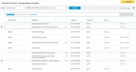 Template Version Control · Digitalai Release
