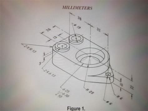 Solved Please Model This Part In Creo No Dimensioning Is Chegg