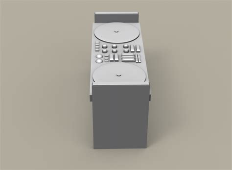 3D MODEL RECTANGULAR DJ TABLEFree STL File For Cults