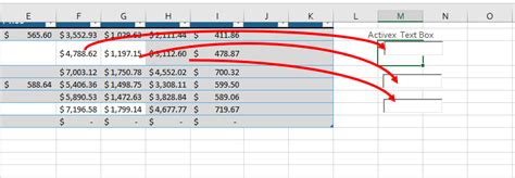 Excel Select Cell In A Column Text Box Returns Values Of Other Cells From That Row Stack