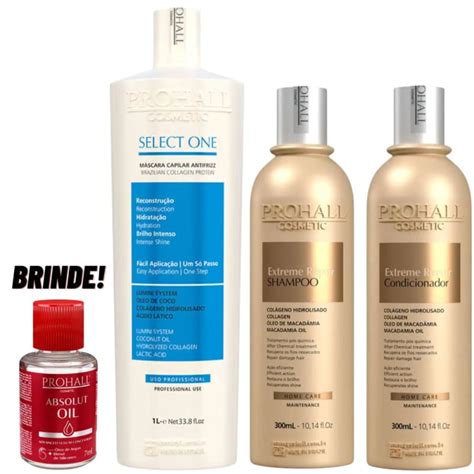 Prohall Progressiva Select One 1L Condicionador E Shampoo Extreme
