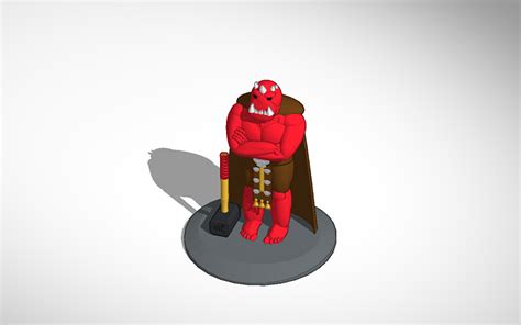 3d Design Orc Chief Real Tinkercad