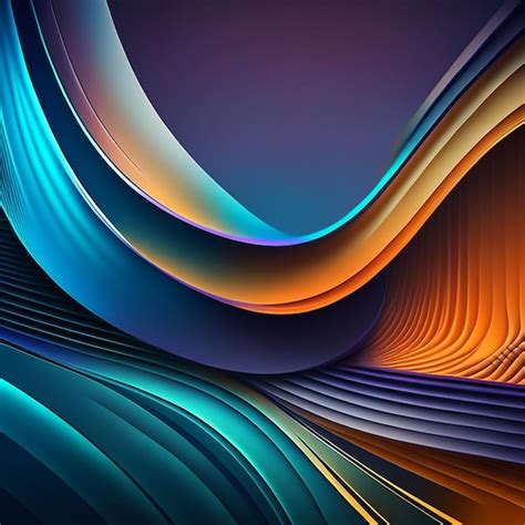 Premium Photo Abstract Blue Background With Smooth Lines