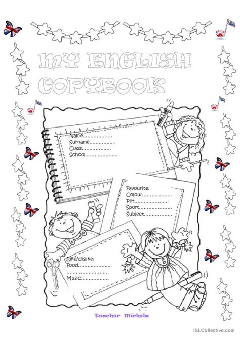 My English Copybook With Stars English Esl Worksheets Pdf And Doc