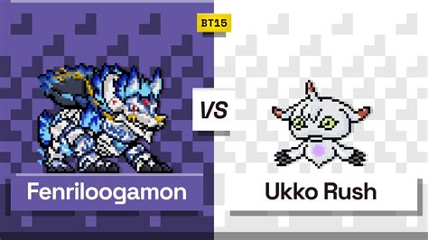 Digimon TCG Fenriloogamon Vs Ukkomon Rush BT15 Match YouTube