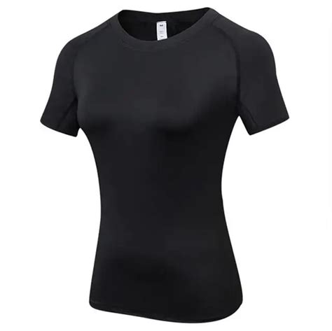 7 Colors Fitness Womens Quick Drying Shirts Elastic T Shirt Plus Size