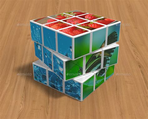 Rubiks Cube Mock Up Graphics Graphicriver