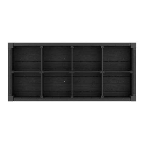 Lue Bona 217 In W X 475 In L X 30 In H Elevated Black Plastic Raised