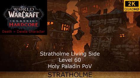 World Of Warcraft Wow Classic Hardcore Stratholme Lv Holy Paladin
