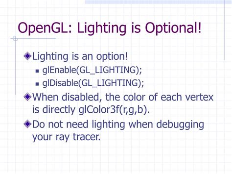 PPT OpenGL Tutorial PowerPoint Presentation Free Download ID 198723