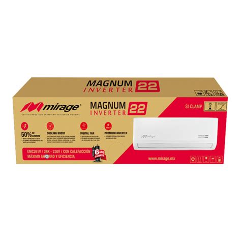 Minisplit Inverter Mirage Magnum 22 De 2 Toneladas 220 V FrÍo Y Calor