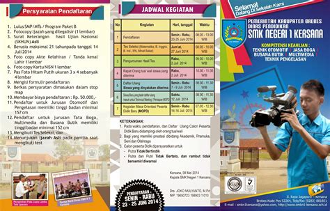 Info Terpopuler Contoh Brosur Sekolah Smk Depan Belakang