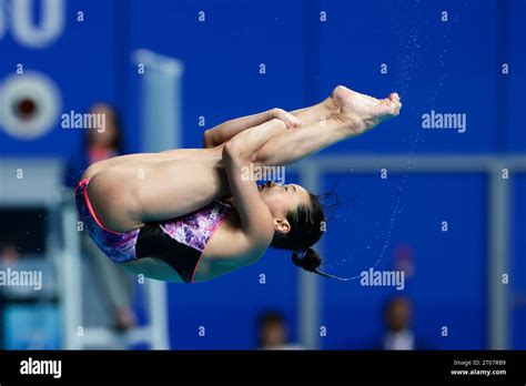 Hangzhou China 4th Oct 2023 Sayaka Mikami JPN Diving Men S 3m