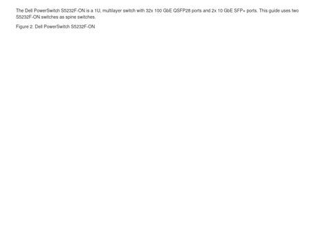 Dell Powerswitch S5232f On Sonic Smartfabric Manager For Powerstore Deployment Guide Dell