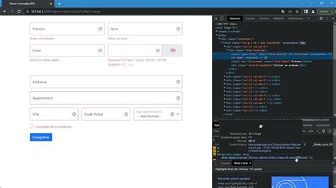Formulaire Denregistrement Avec Bootstrap 5 Youtube