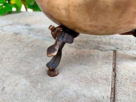 Antique Brass Planter Pot With Stand Hand Crafted Peacock Etsy