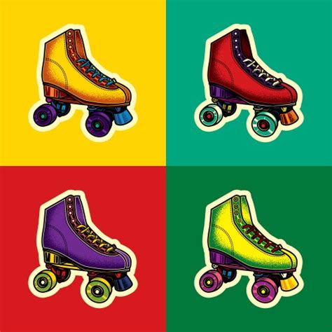 Vintage Roller Skates Royalty Free Vector Image
