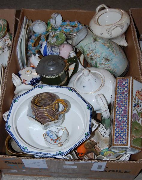 Lot 450 Box Mixed Ceramics