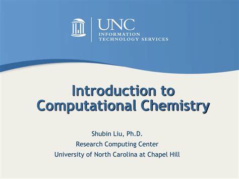 Ppt Introduction To Computational Chemistry Powerpoint Presentation Free Download Id 291710
