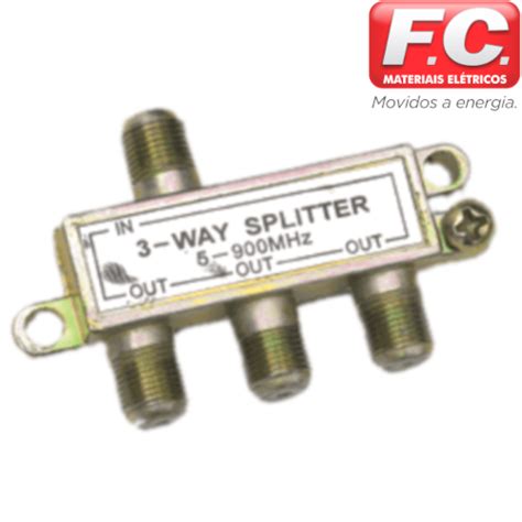 Divisor De Sinal Para Tv 1 Entrada E 3 Saida Fc Jofer