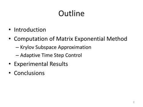 Ppt Circuit Simulation Using Matrix Exponential Method Powerpoint