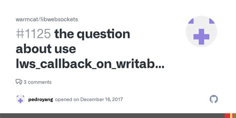 the question about use lws callback on writable in new thread · issue