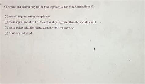 Solved Command And Control May Be The Best Approach To