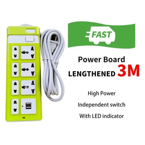 Cod Power Socket Extension Cord Board With Usb Moveable Multi Function High Power Multi Switch