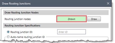 Draw And Assign Routing Junctions Command Civilgeo Knowledge Base