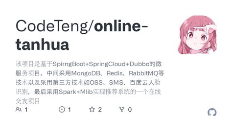 Github Codetengonline Tanhua 该项目是基于spirngbootspringclouddubbo的微服务
